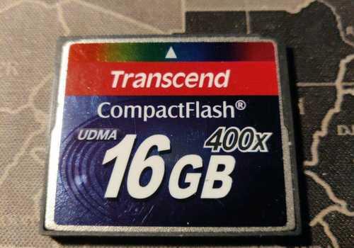 Карта памяти transcend compactflash 16gb 400x