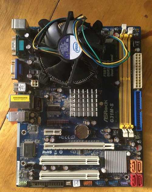 ASRock G31MS + Intel Dual core E5200 2.50 Ghz Festima.Ru