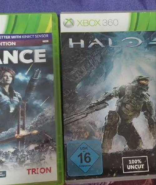Две игры xbox 360 halo 4 лицензии