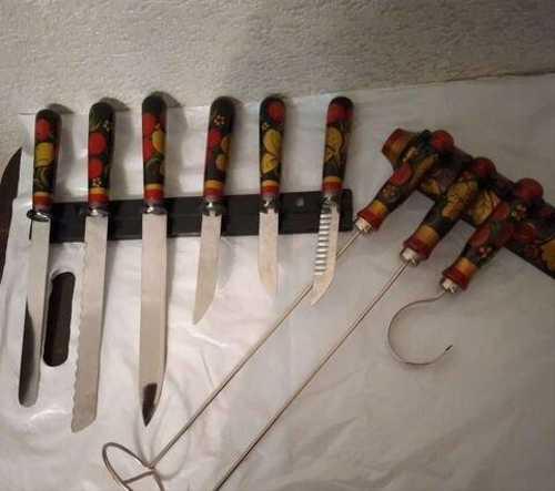 Набор ножей и принадлежностей Хохлома
