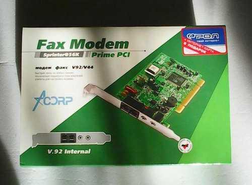 Факс-модем Acorp Sprinter56 k Prime PCI