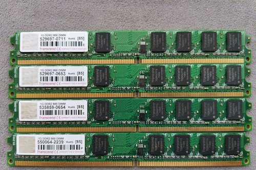 Transcend 4Gb (1Gbx4) DDR2 800 MHz