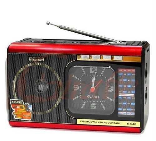 Радиоприемник Meier M-U40 c MP3 и часами