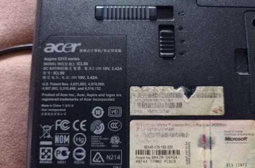 Ноутбук Acer Aspire 5315