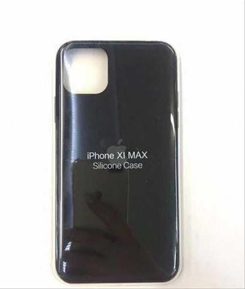 Чехол silicone case iPhone 11 pro Max чёрный