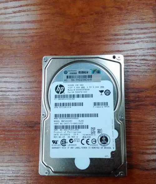 Жесткий Диск HP EG0600fbdsr 600Gb SAS