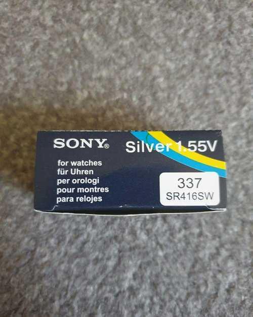 Батарейки sony silver 1.55V 337 SR416SW