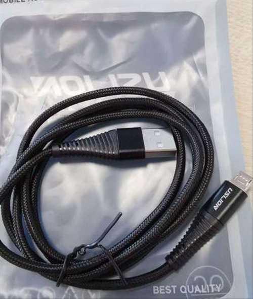 Кабель micro usb и "Г" образный переходник для мик