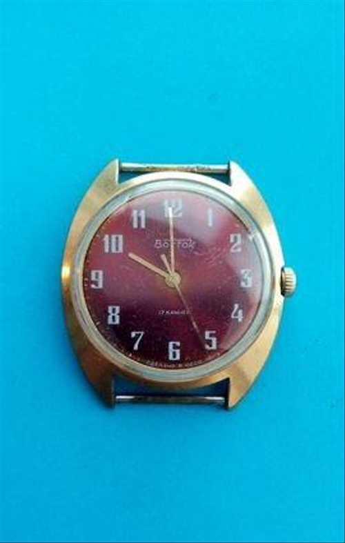 Часы Восток. Сделано в СССР. Позолоченные AU10