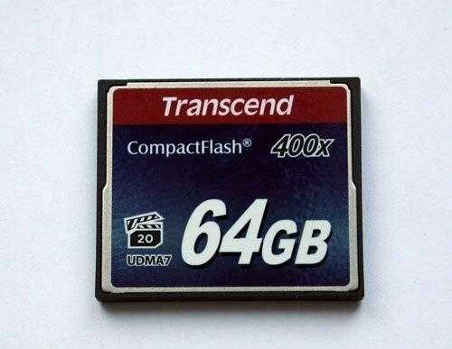 Карта памяти transcend compact flash 64gb