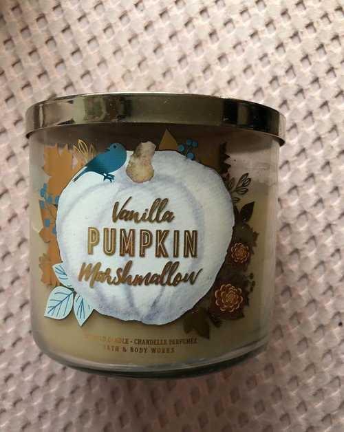 Свечка ароматизированная bath & body works Vanilla
