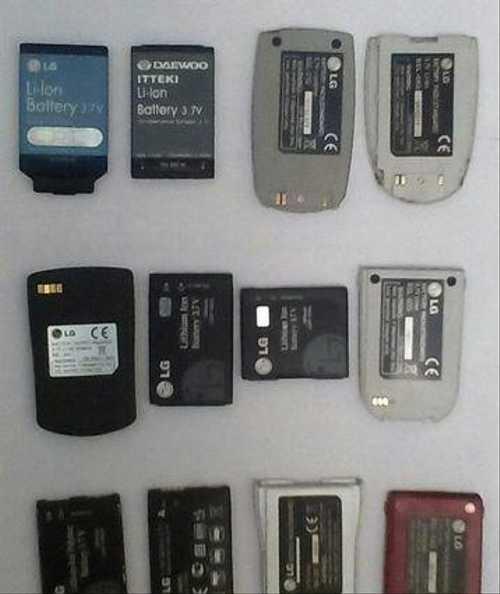 Аккумуляторы для разных моделей сотовых телефонов