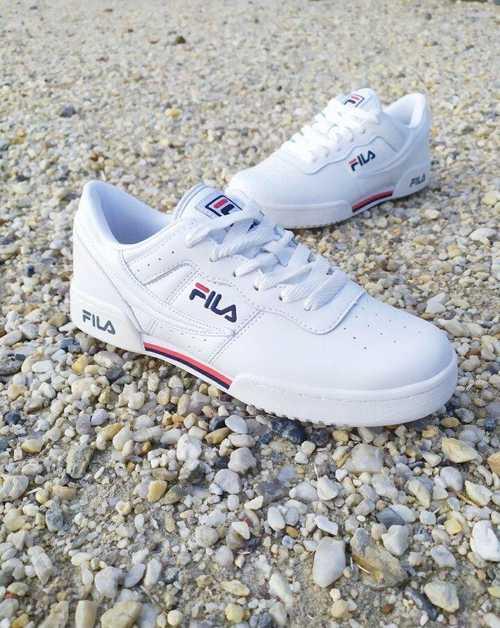 Новые белые кеды Fila