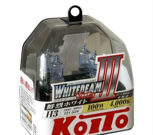 Комплект ламп Koito Whitebeam III H3 12V 55W(100W)