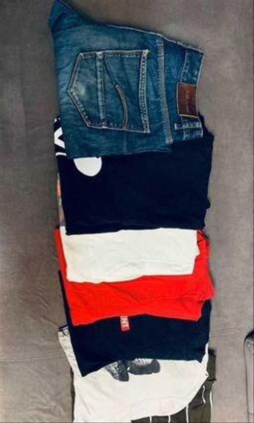 Пакет одежды на мужчину 44-46р / футболки/джинсы