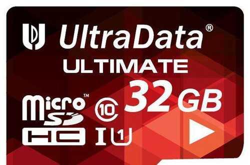 MicroSD карта памяти 32GB 10 класс с USB адаптером