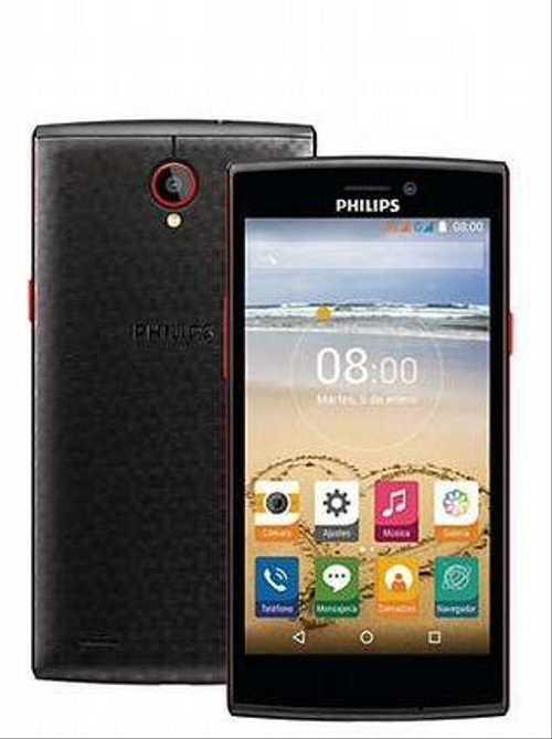 Смартфон Philips S337 Black + Red
