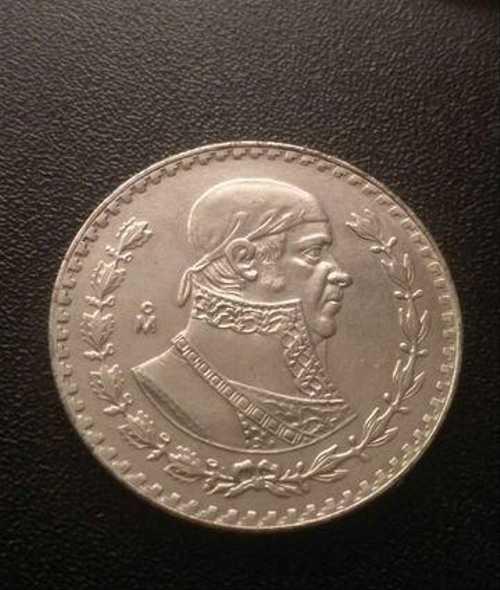 Монета 1 песо 1964 Мексика серебро
