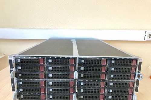 Сервер 4в1 SM F627R3-RTB+ 8xE5-2620v2/4x32GB