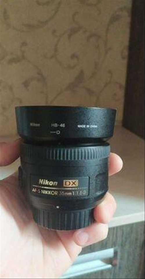 Продаю объектив nikon DX af-s nikkor 35mm 1.8G