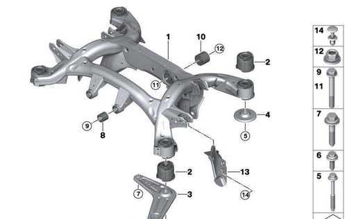 Задний подрамник Бмв х5 е70 ф15 х6 е71 ф16