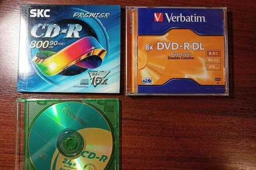 DVD, CD диски (болванки, чистые)