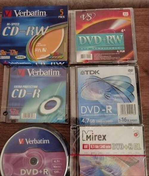 Пустые cd и dvd диски