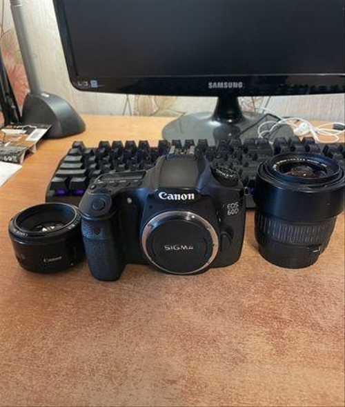 Фотоаппарат Canon 60D + Объекитвы 50mm и 28-80mm