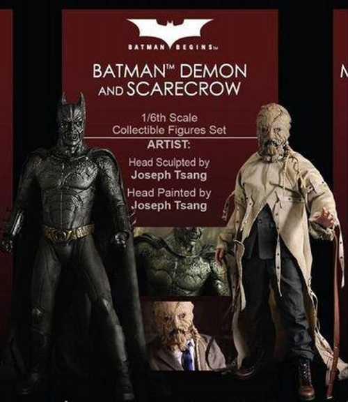 Hot toys Batman Begins Batman Demon & Scarecrow