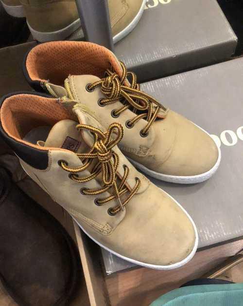 Кроссовки кожа timberland docksteps 33-34