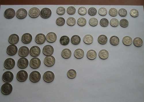 Разменные монеты Швейцария (1906-2010 гг)