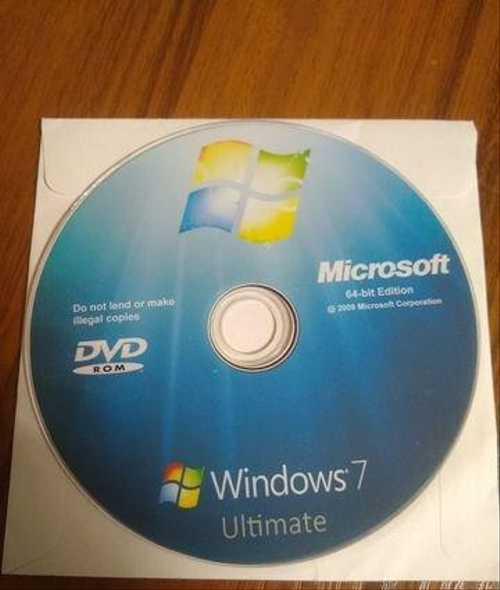 Загрузочный диск по установке windows 7
