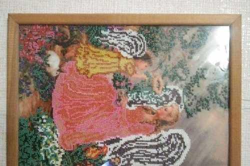 Картина "Ангелы из бисера"