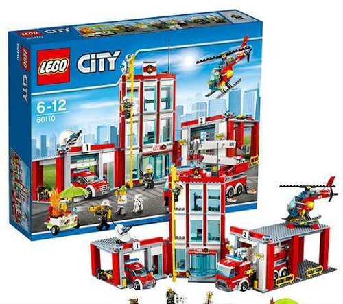 Lego City Лего 60110 Пожарная часть, новый