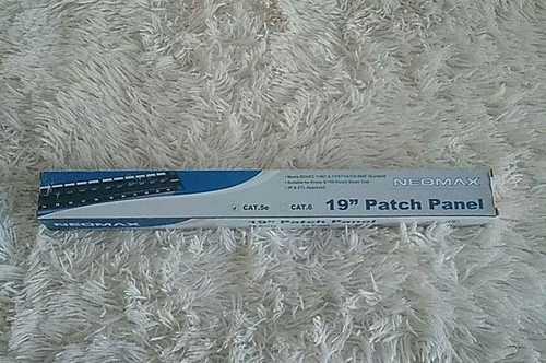 Коммутационная панель Patch panel 19’ cat.5e