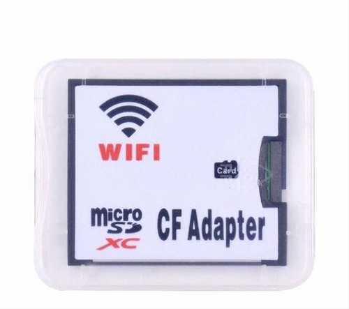 Переходник wifi MicroSD TF на CF Compact Flash