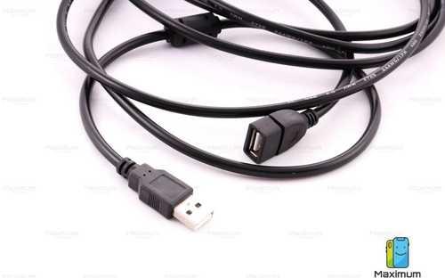 Шнур/Кабель USB-удлинитель 3м voltz
