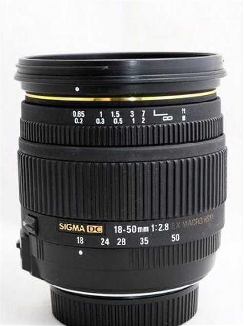 Nikon Sigma EX 18-50mm f2.8 HSM Macro+Бленда+