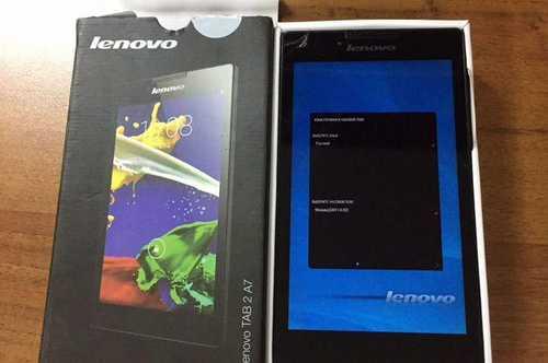 Планшет lenovo tab2 a7