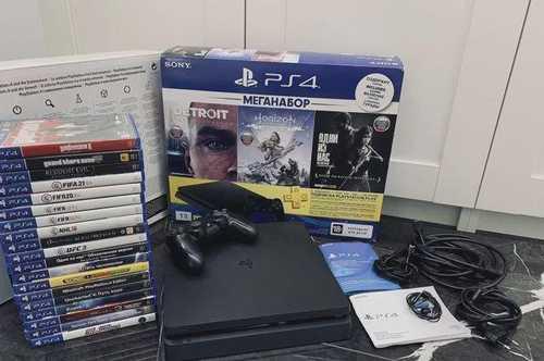 PS4 Playstation 4 slim sony PS4 slim + игры fifa22