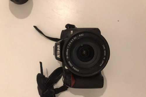 Nikon d90 с объективом 18-200