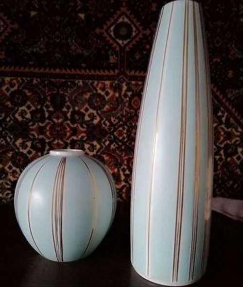 Фарфоровые декоративные парные вазы, Германия