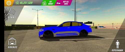 BMW M5 F90 хром + развал в car parking multiplayer