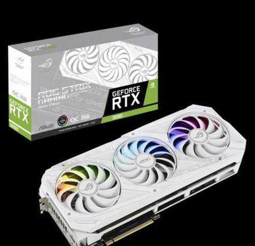 Видеокарта Asus ROG-strix RTX3090 O24G-white