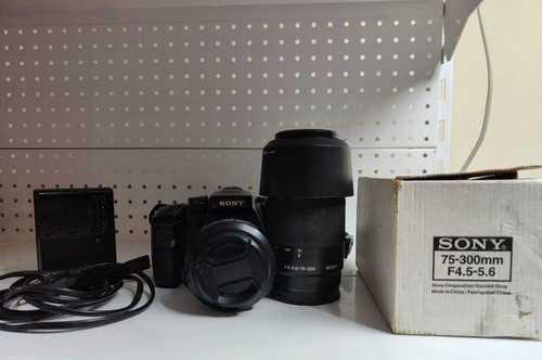Фотоаппарат Sony dslr-A100+2 объектива(Н)