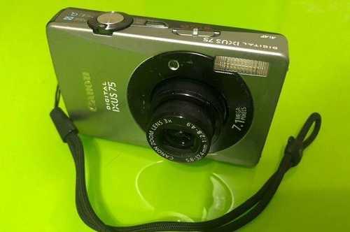 Цифровой фотоаппарат Canon ixus 75 + чехол кожа