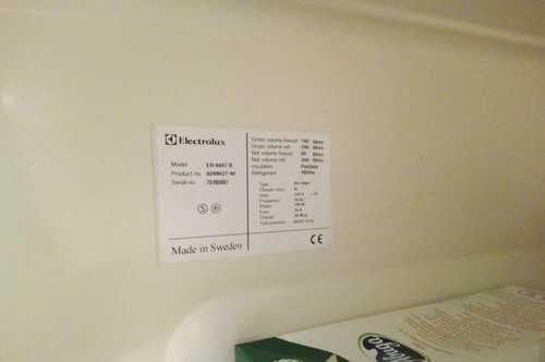 Холодильник двухкамерный Electrolux ER 8407 B Swed