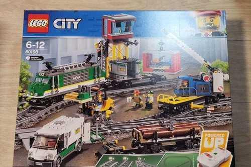 Новый Lego City 60198 Товарный поезд