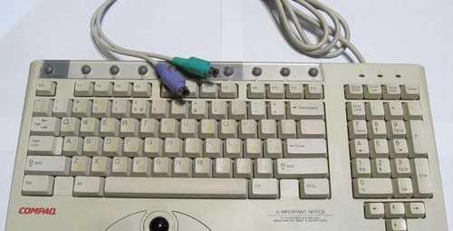 Клавиатура от compaq model KB-9968 с трекболом