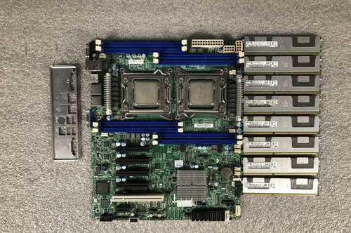 Комплект: MB-D Supermicro X9DRL-iF+2x2667v2+256GB